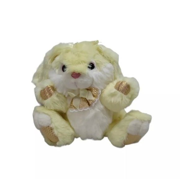 Toys | Cuddle Wit Yellow White Bunny Rabbit Easter Gold Diamond Feet ...